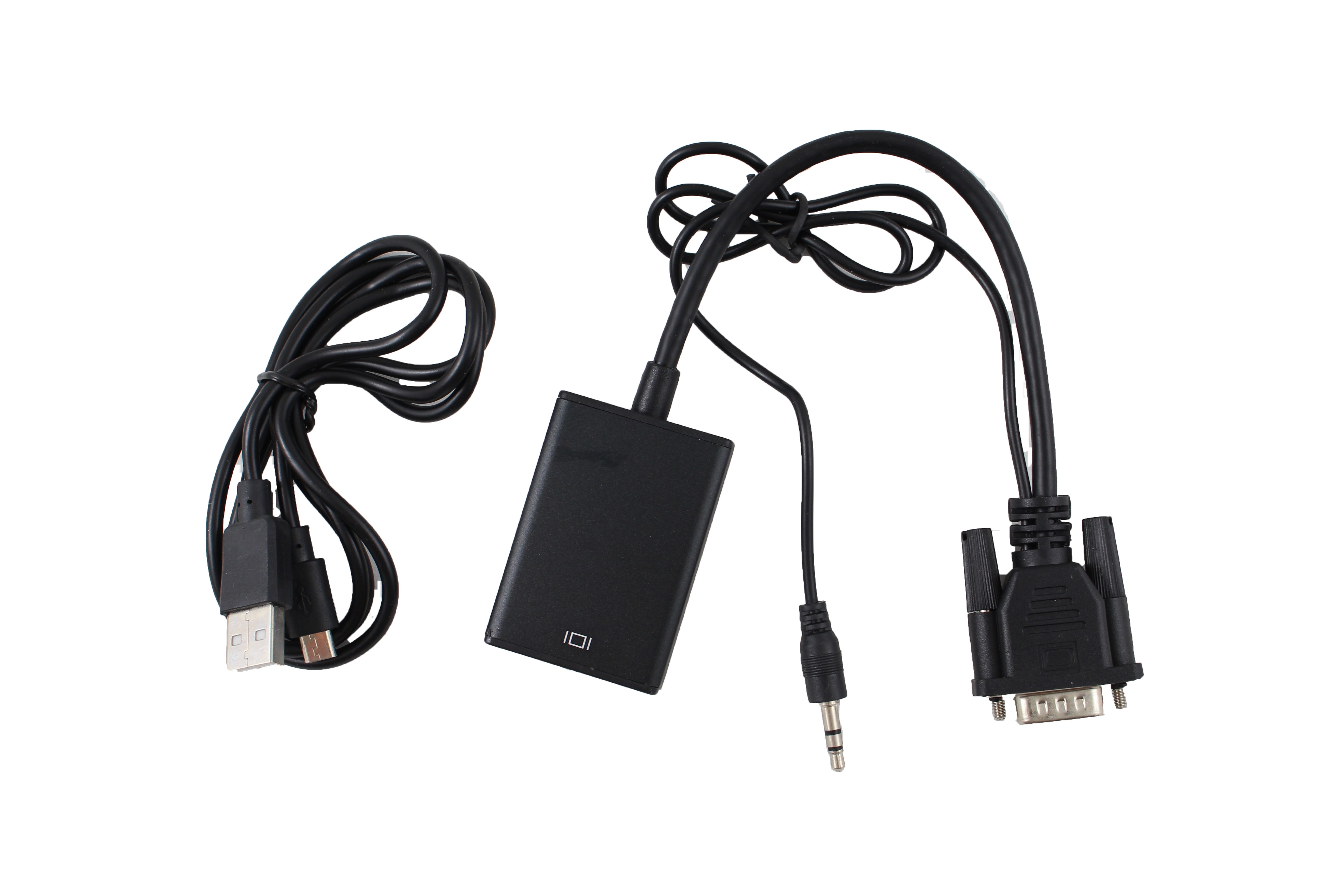 VGA към HDMI 1080P HD Audio TV AV HDTV видео кабел конвертор адаптер ...